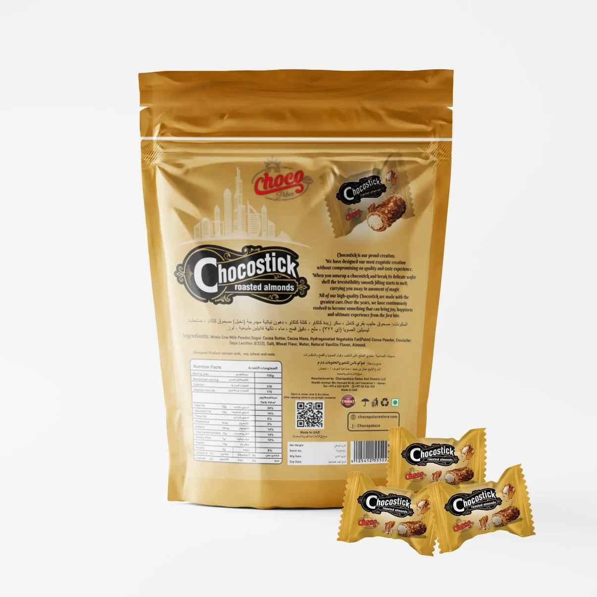 Chocostick Delicious Snacks - Pistachio & Almond & love – Choco Palace