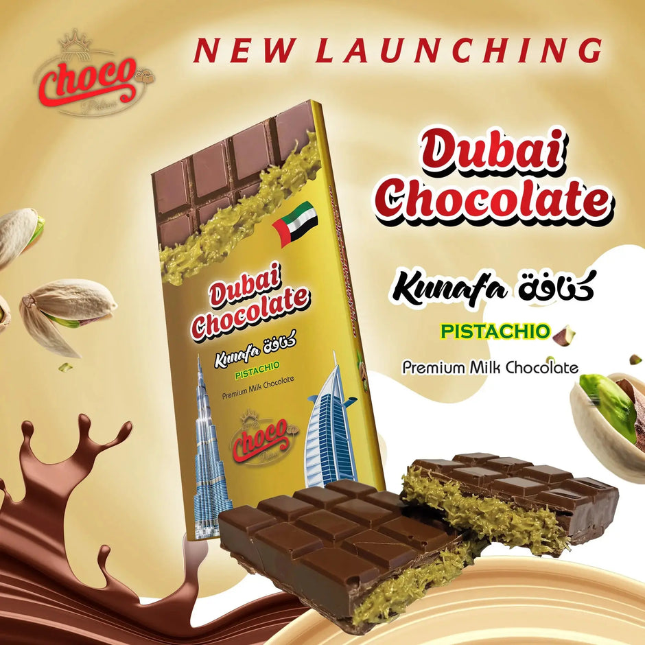 Delight in Dubai Kunafa Chocolate: Ultimate Indulgence – Choco Palace