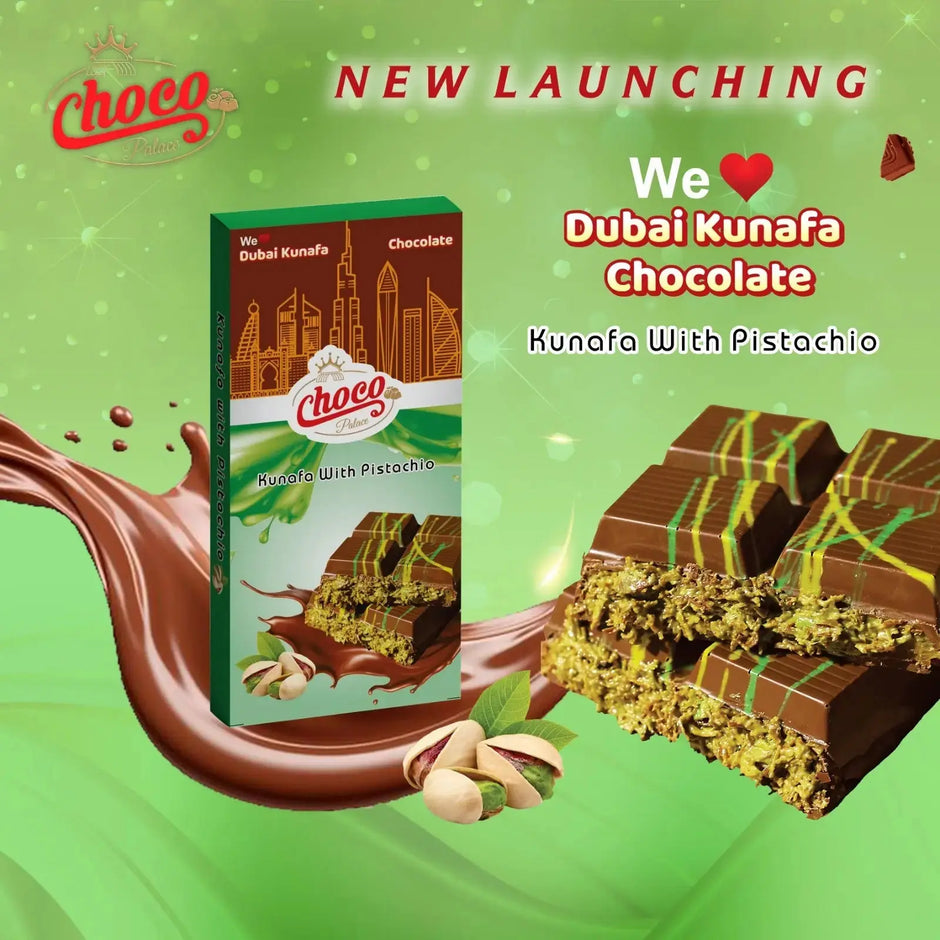 Delight in Dubai Kunafa Chocolate: Ultimate Indulgence – Choco Palace